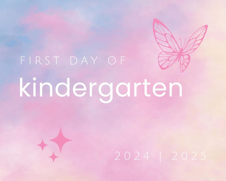 Popstar Inspired First Day of School Printable Sign | Back to School ...
