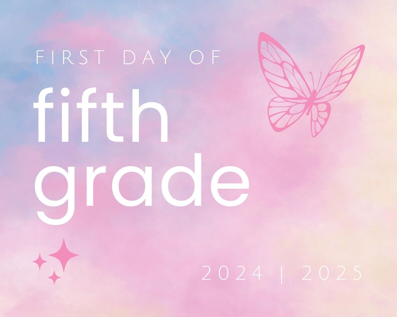 Popstar Inspired First Day of School Printable Sign | Back to School ...