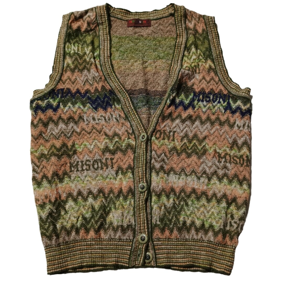 Vintage 90s Old Country Coogi Style Cardigan Sweater Multicolour 3D ...