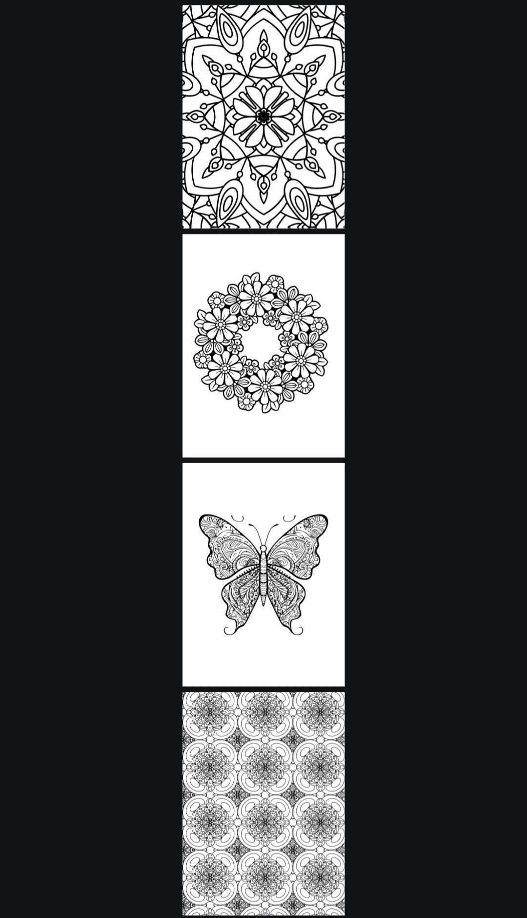 50 Mandala Pattern Coloring Pages - Etsy