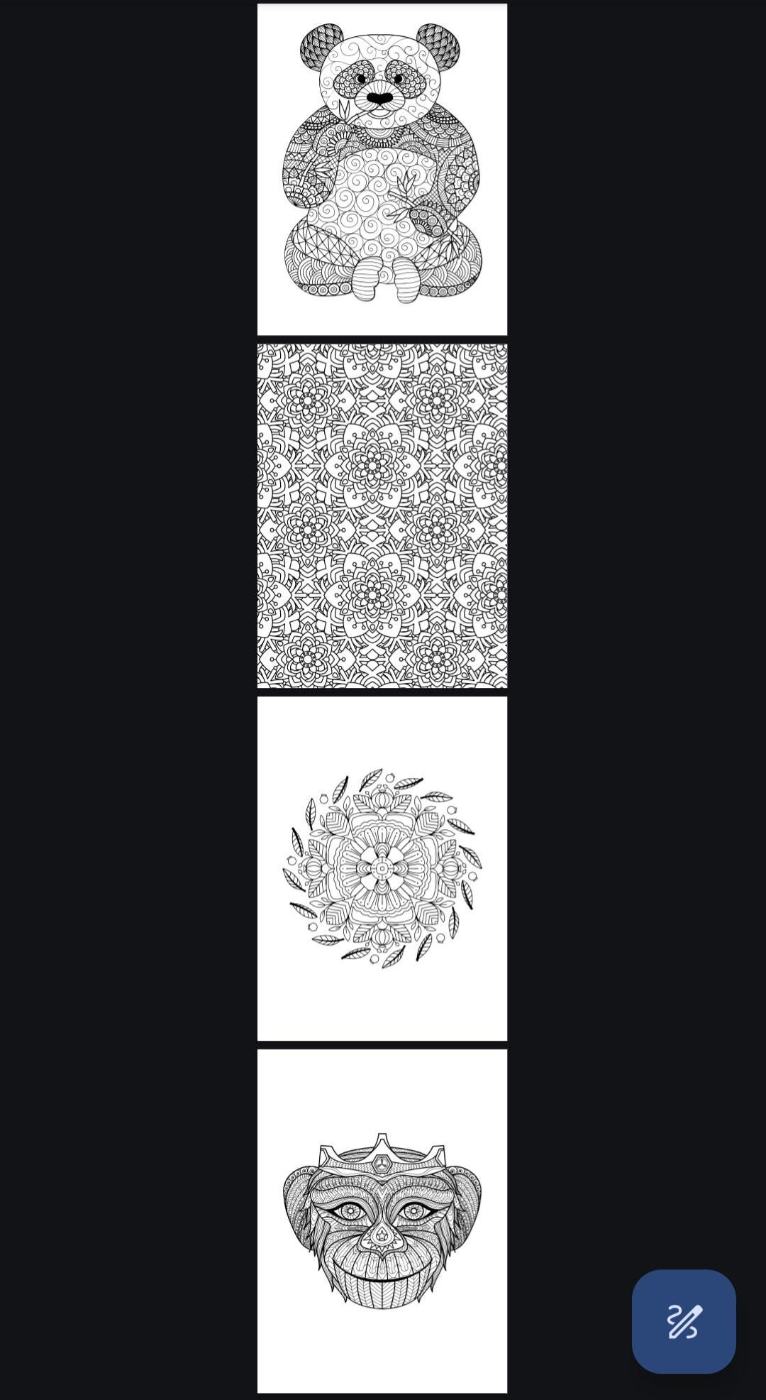 50 Mandala Pattern Coloring Pages - Etsy