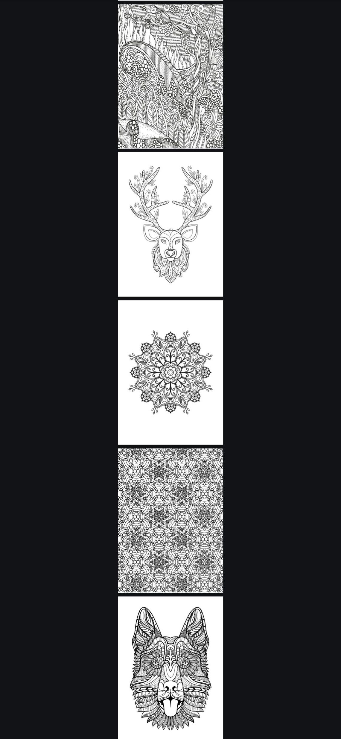 50 Mandala Pattern Coloring Pages - Etsy