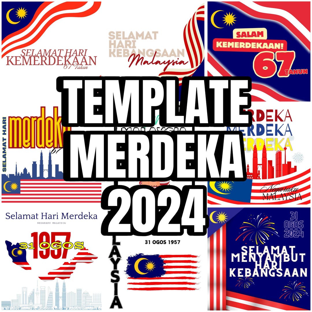 EDITABLE TEMPLATE MERDEKA - Etsy