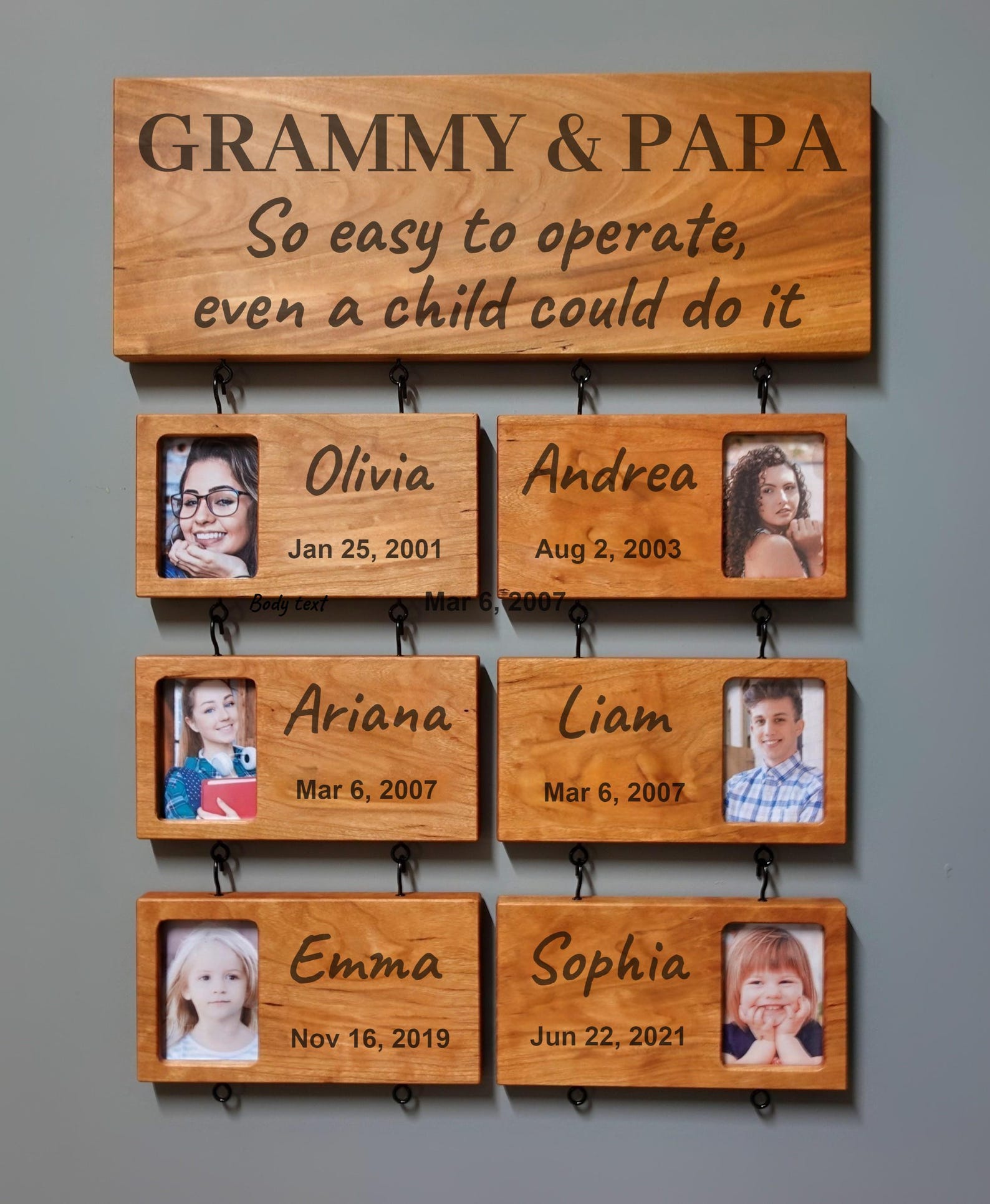 Grandparent Sign, Great Grandparent Sign, Personalized, Wood - Etsy