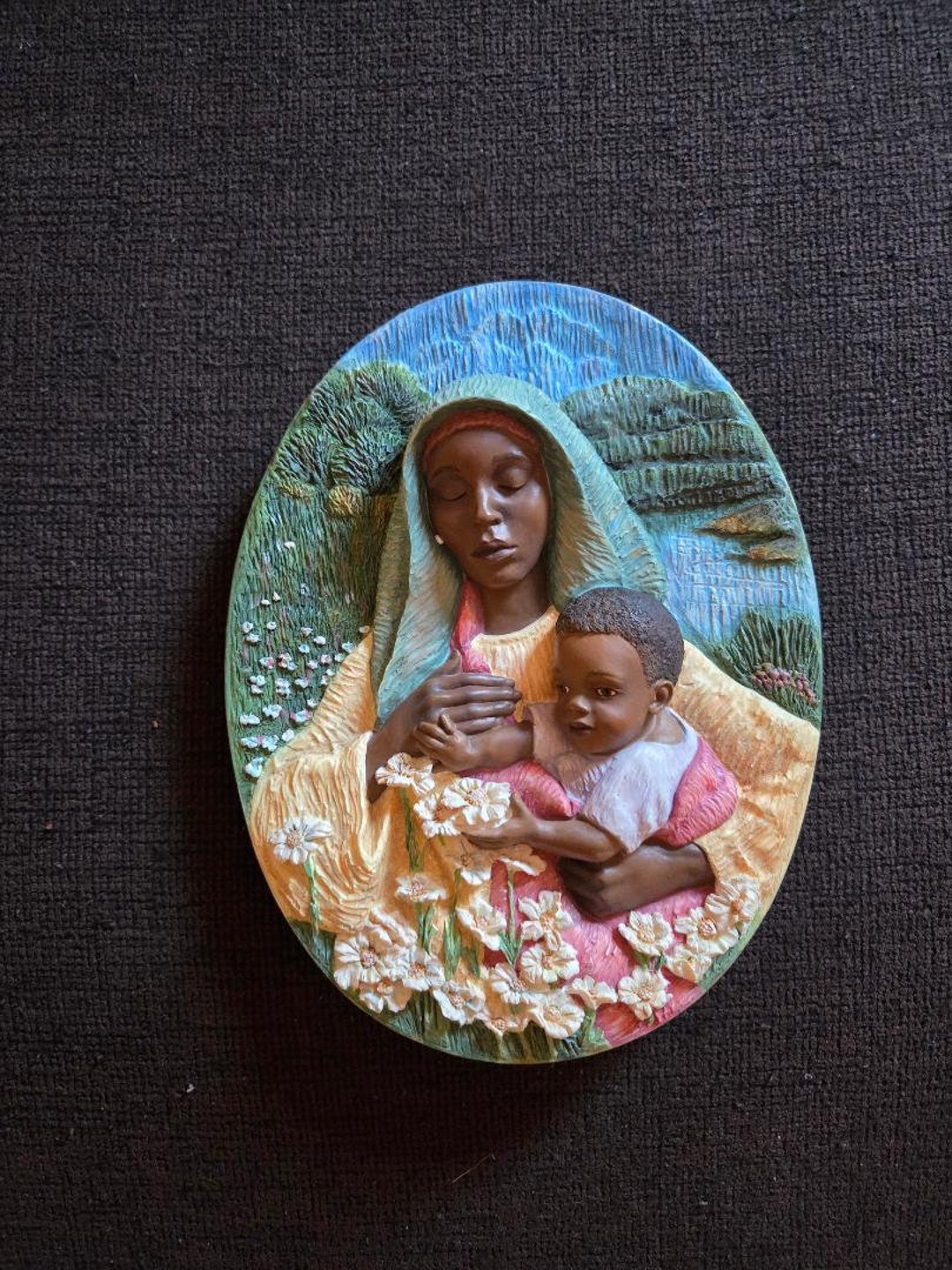 Brenda Joysmith's Our Song MADONNA WITH FLOWERS Signed by Artist - Etsy