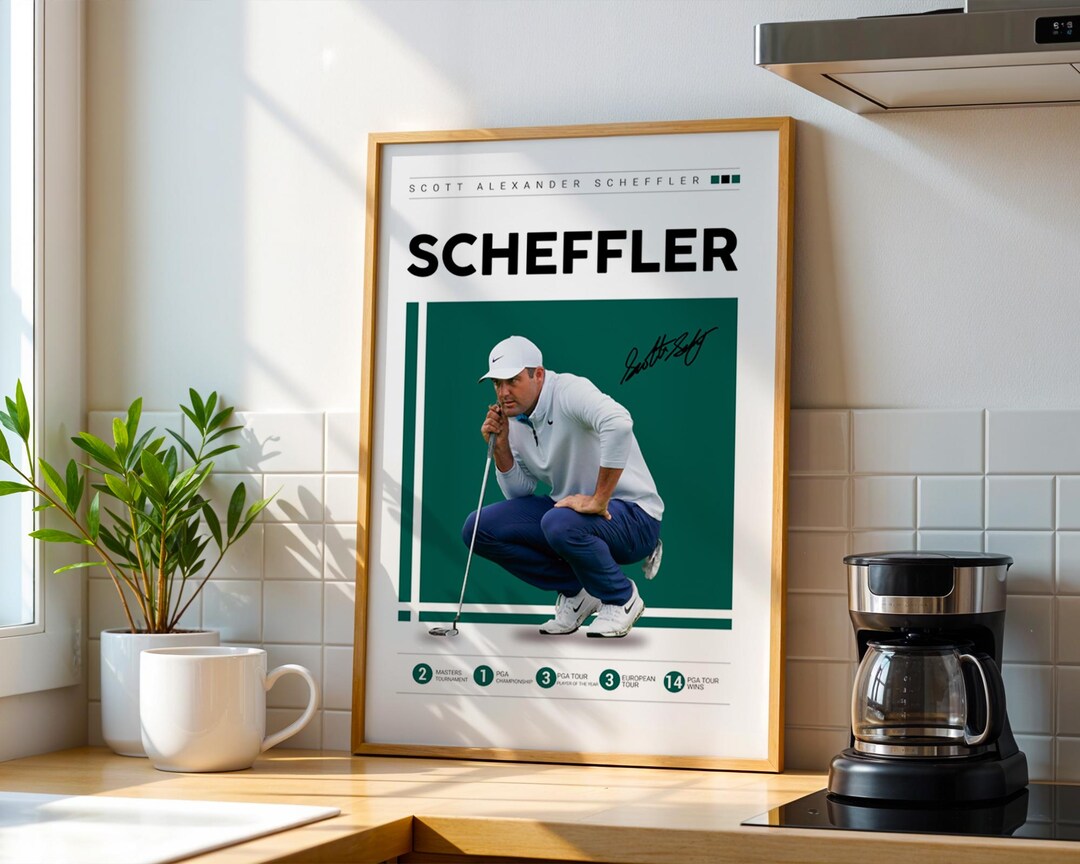 Scottie Scheffler Golf Poster: Sports Wall Art (digital Download) - Etsy