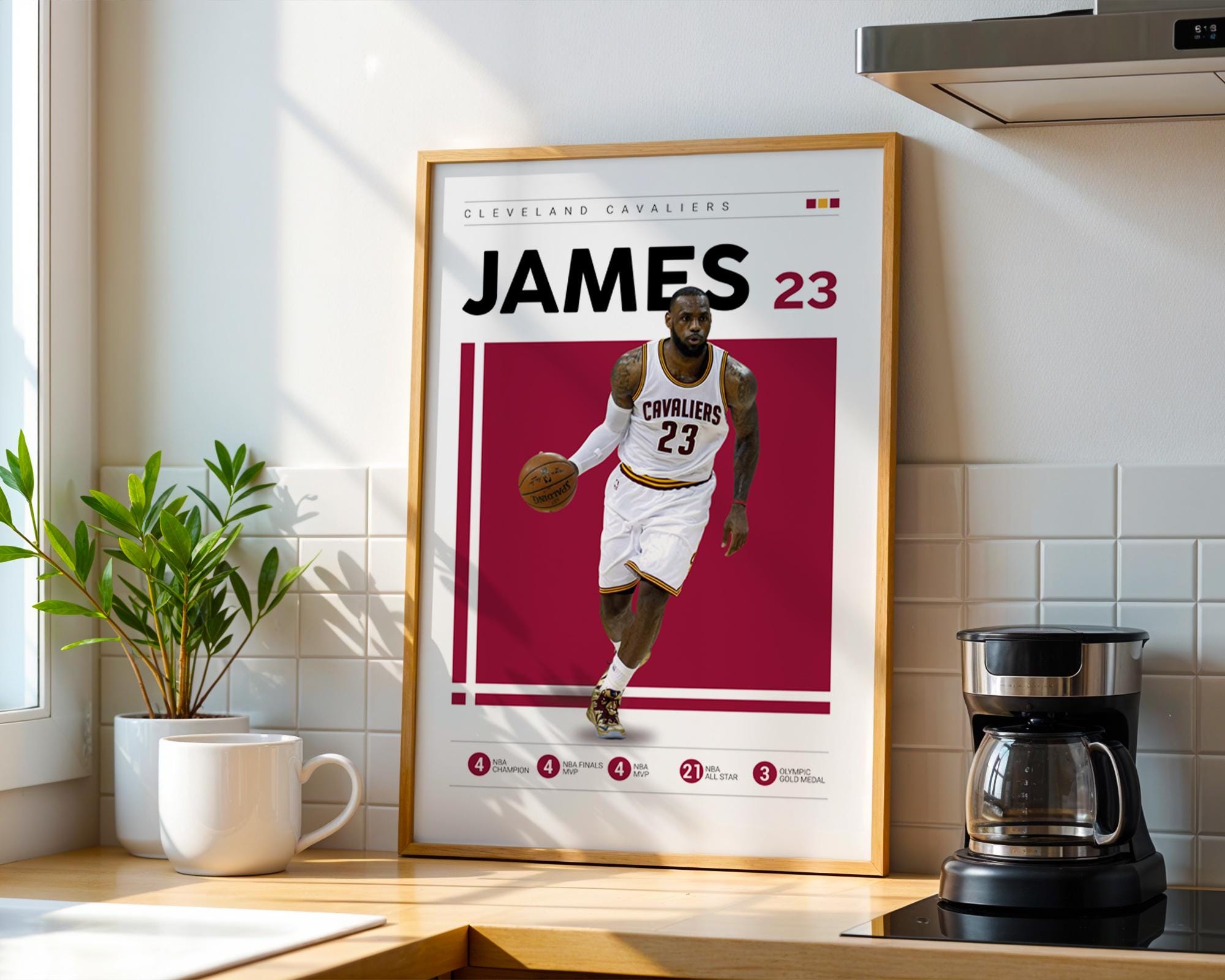 Lebron James Poster: Cleveland Cavaliers NBA Print (digital Download ...