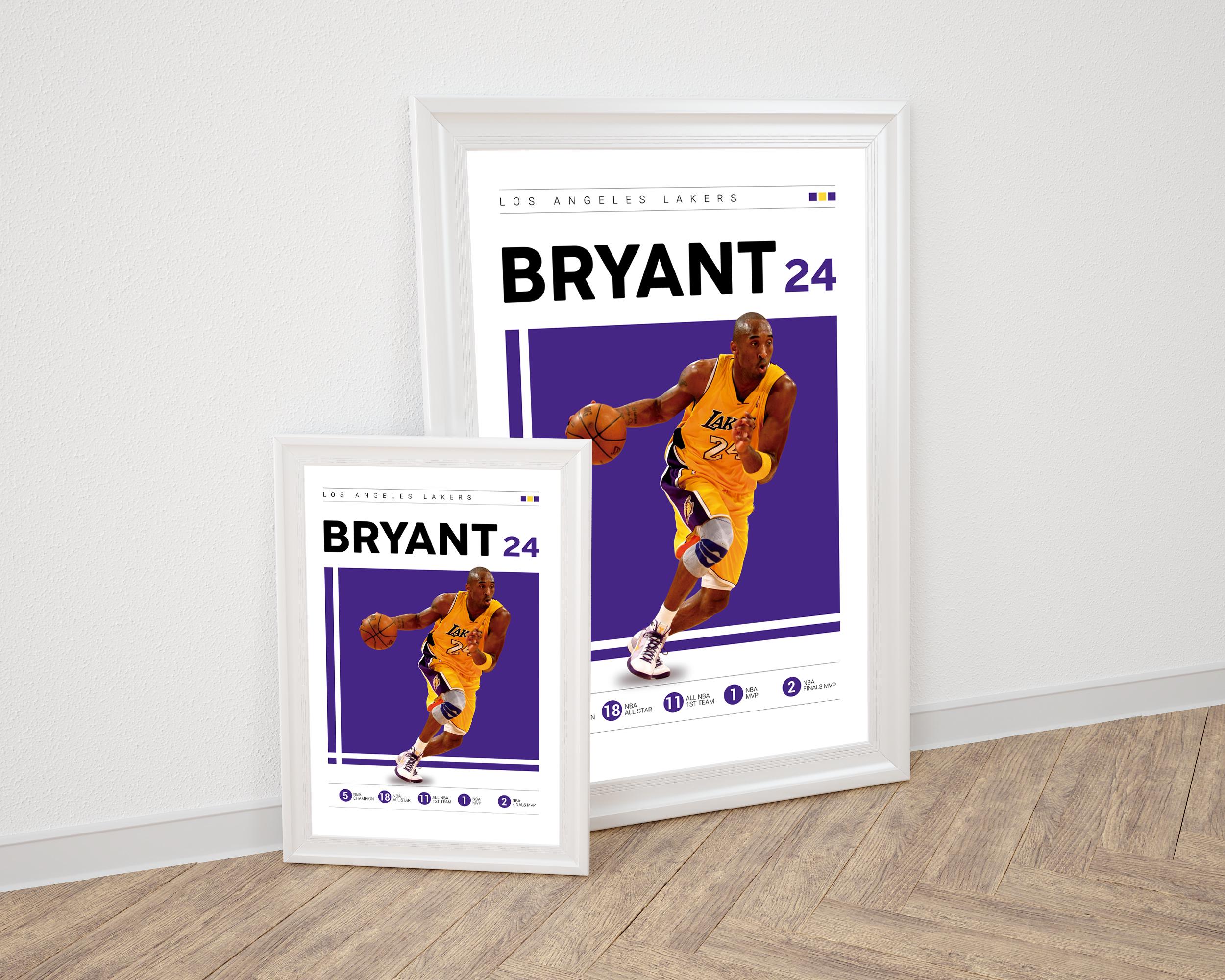 Kobe Bryant Lakers NBA Poster: Basketball Wall Art (digital Download ...