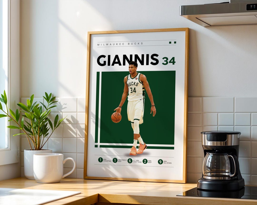 Giannis Antetokounmpo Poster: Bucks NBA Print (digital Download) - Etsy