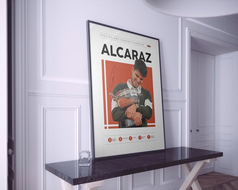 Carlos Alcaraz Tennis Poster: ATP Sports Print (digital Download) - Etsy