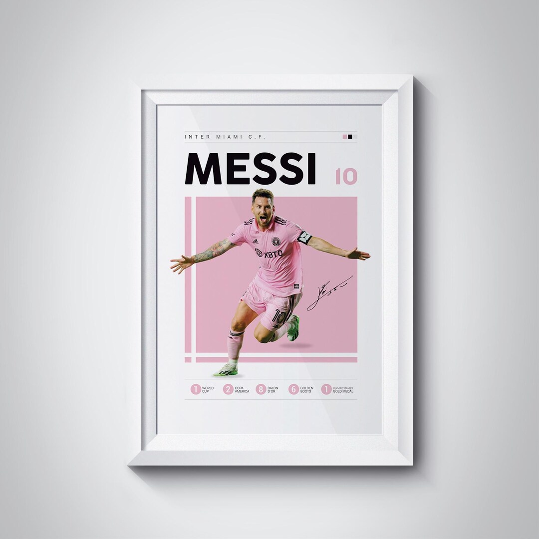 Lionel Messi Inter Miami Poster: Soccer Fan Gift (digital Download) - Etsy