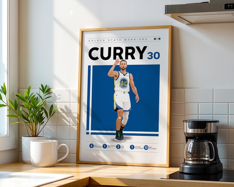 NBA Legends Poster: Curry, Lebron James, Doncic, Durant, Giannis, Jokic ...