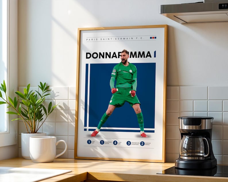 Gianluigi Donnarumma Poster: PSG Soccer Wall Art (digital Download) - Etsy