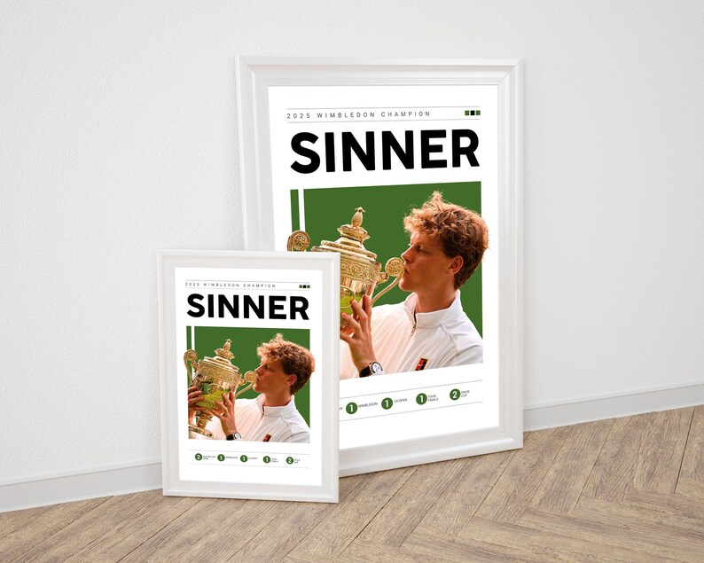 Jannik Sinner Tennis Poster: ATP Sports Print (digital Download) - Etsy