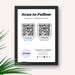 Editable Scan to Follow QR Code Sign Template | Scan for Social Media ...