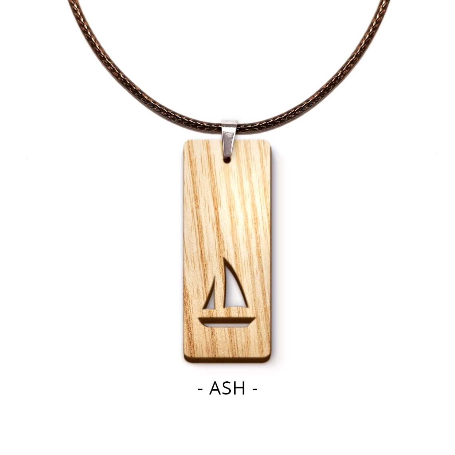 Irish Whiskey Barrel Boat Pendant: Sustainable Wooden Sailing Necklace ...