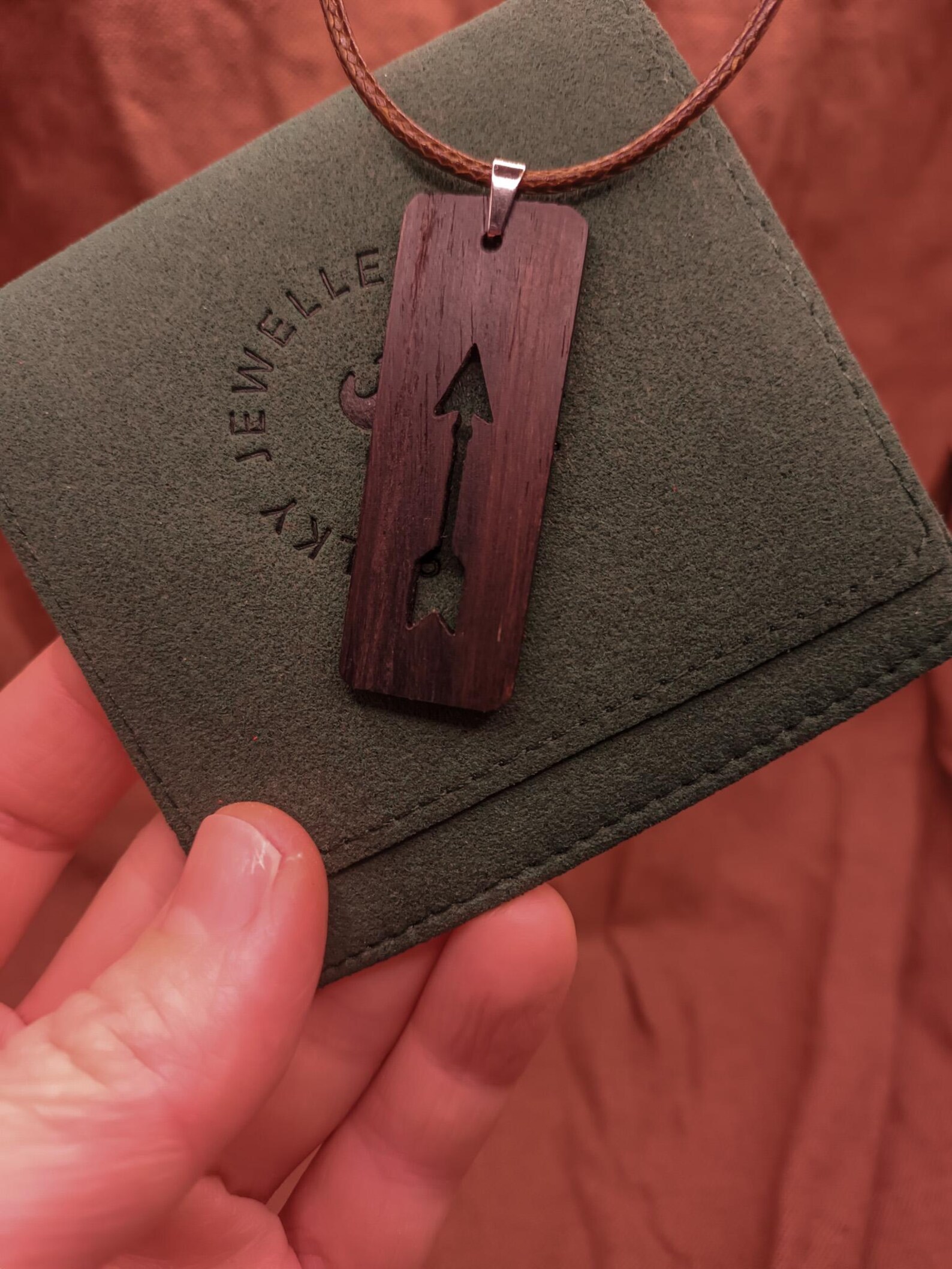 Bog Oak Arrow Pendant: Sustainable Irish Wood Necklace - Etsy