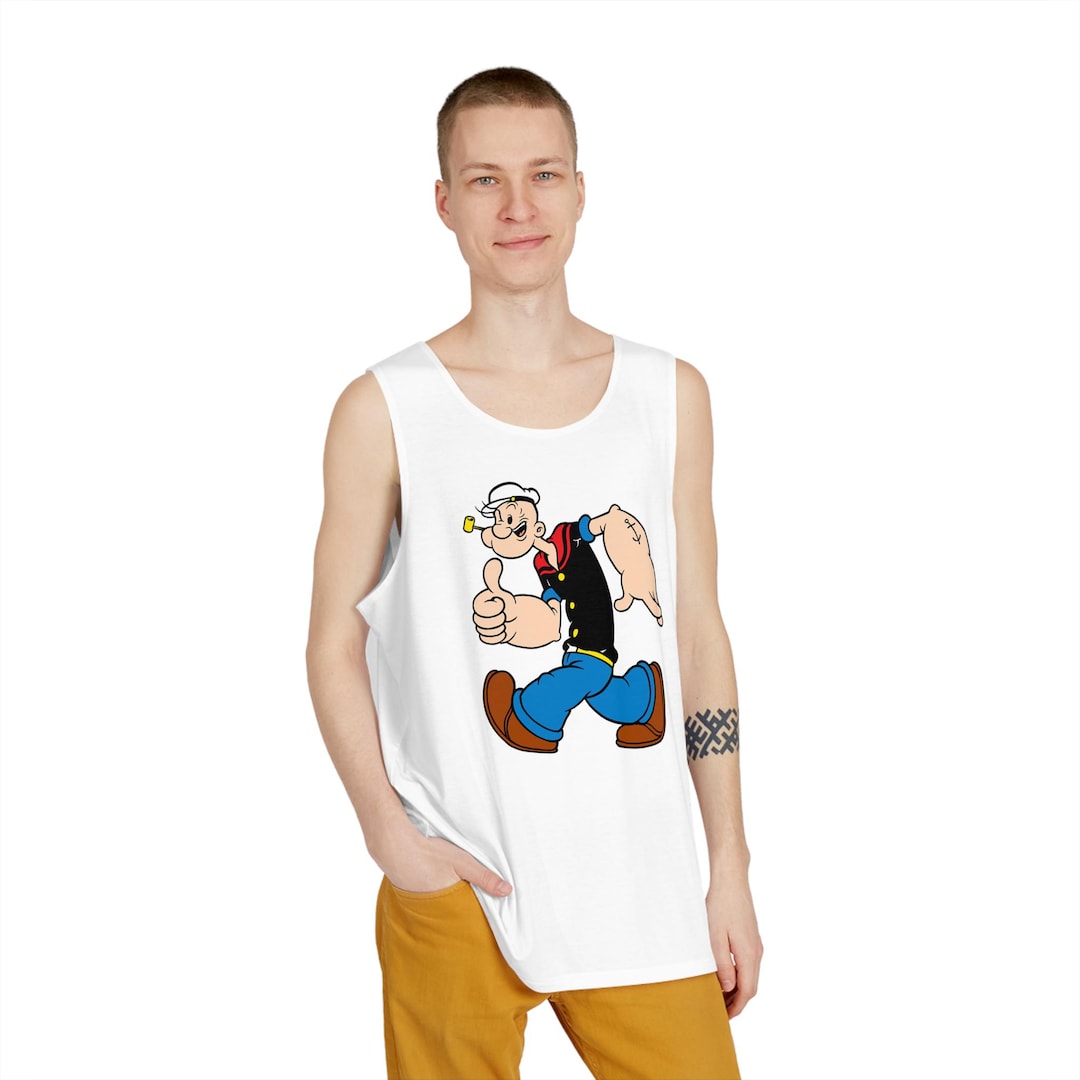 Vintage Popeye Tank Top, 90s Cartoon Sleeveless Shirt - Etsy