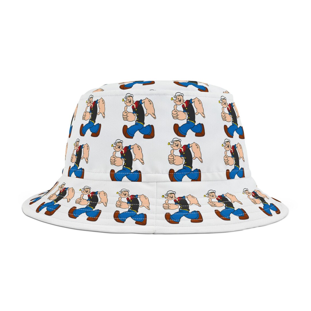 Popeye Thumbs up Bucket Hat, Fun Polyester Summer Cap - Etsy