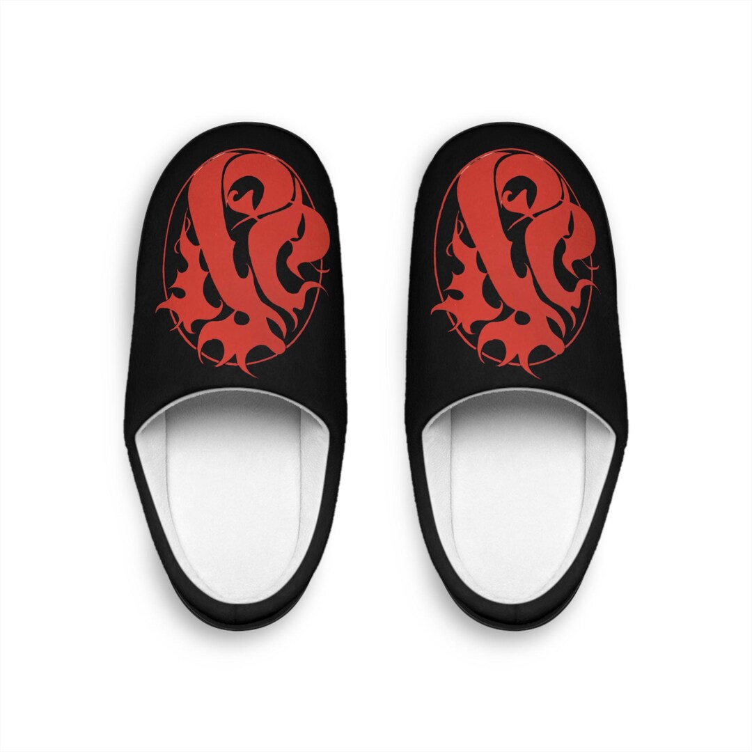 House Slippers, Woman's JSF Apparel Logo Indoor Shoes, Women's Slip-on ...