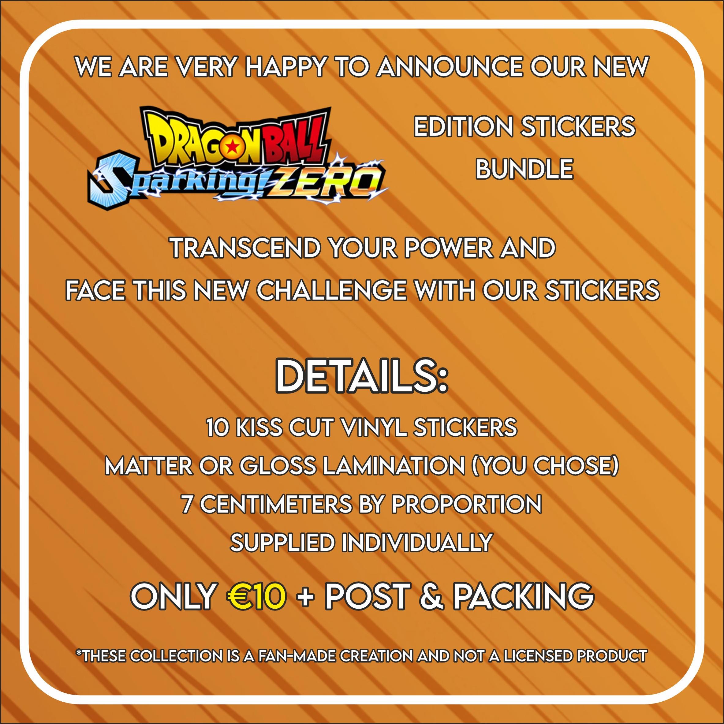 Dragon Ball: Sparking Zero Edition - Pack of 10 Stickers - Etsy