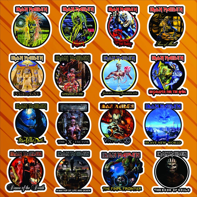 Stickers - Iron Maiden Collection - Etsy