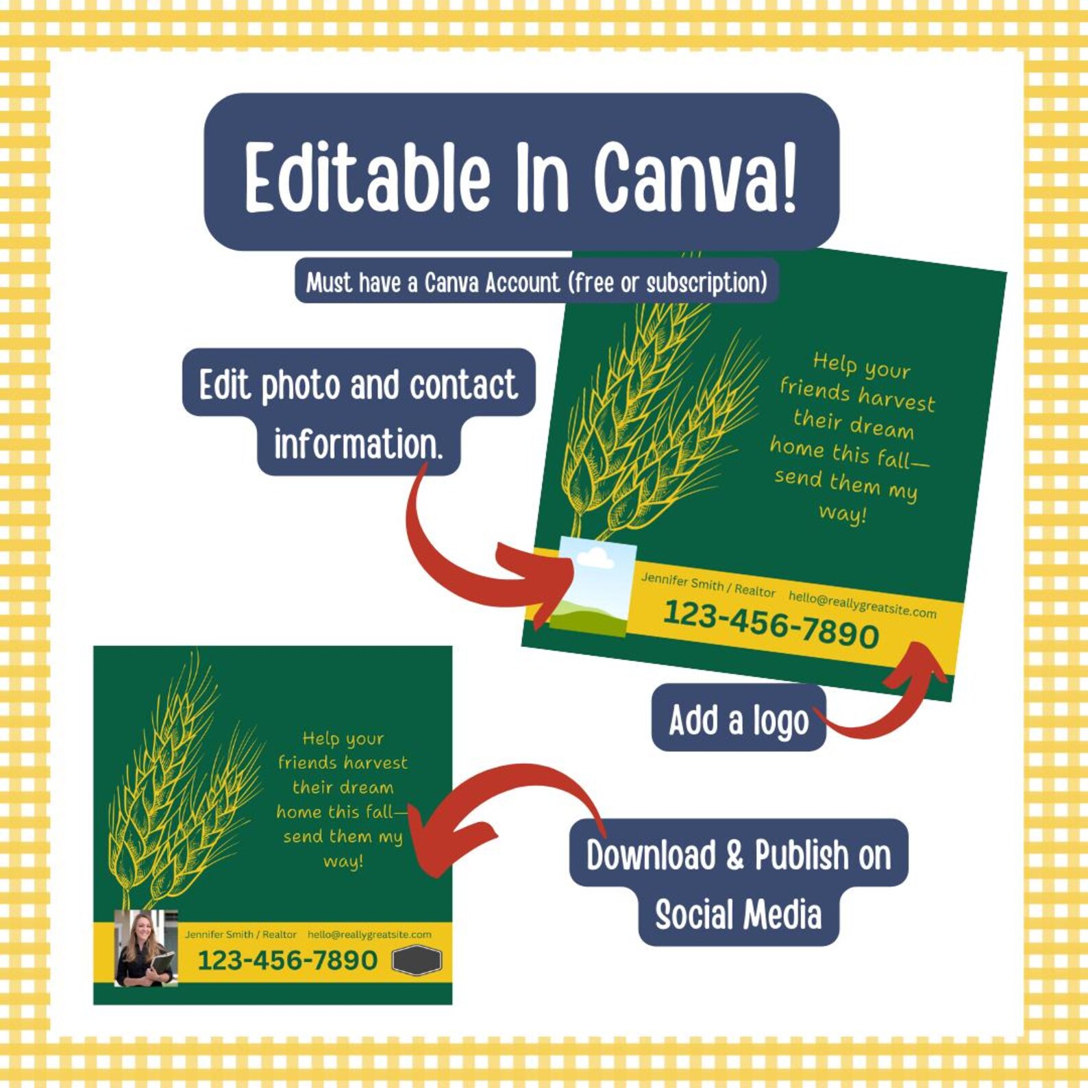 September Real Estate Realtor Social Media Posts for Instagram ...