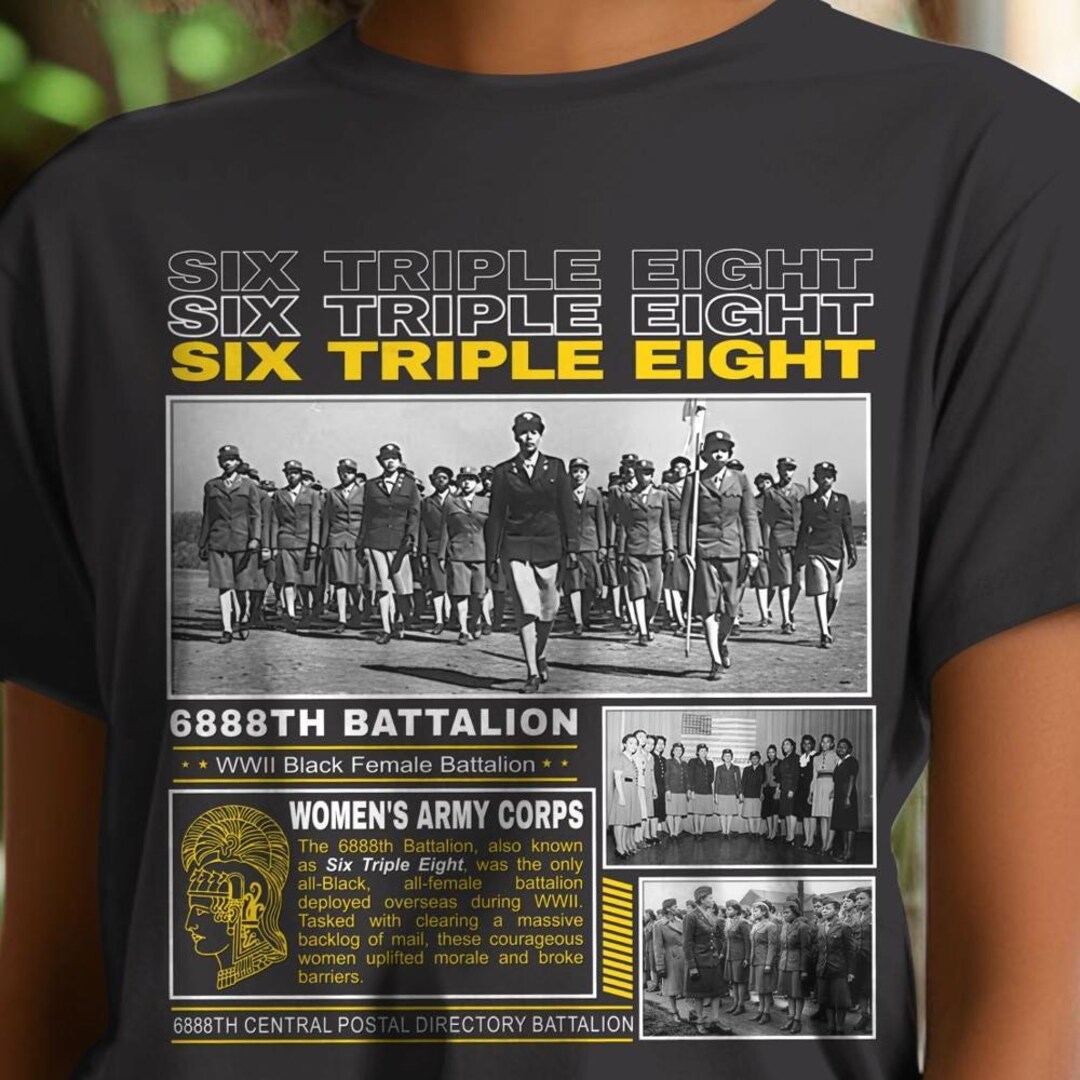 Six Triple Eight 6888th Central Postal Directory Battalion Black ...
