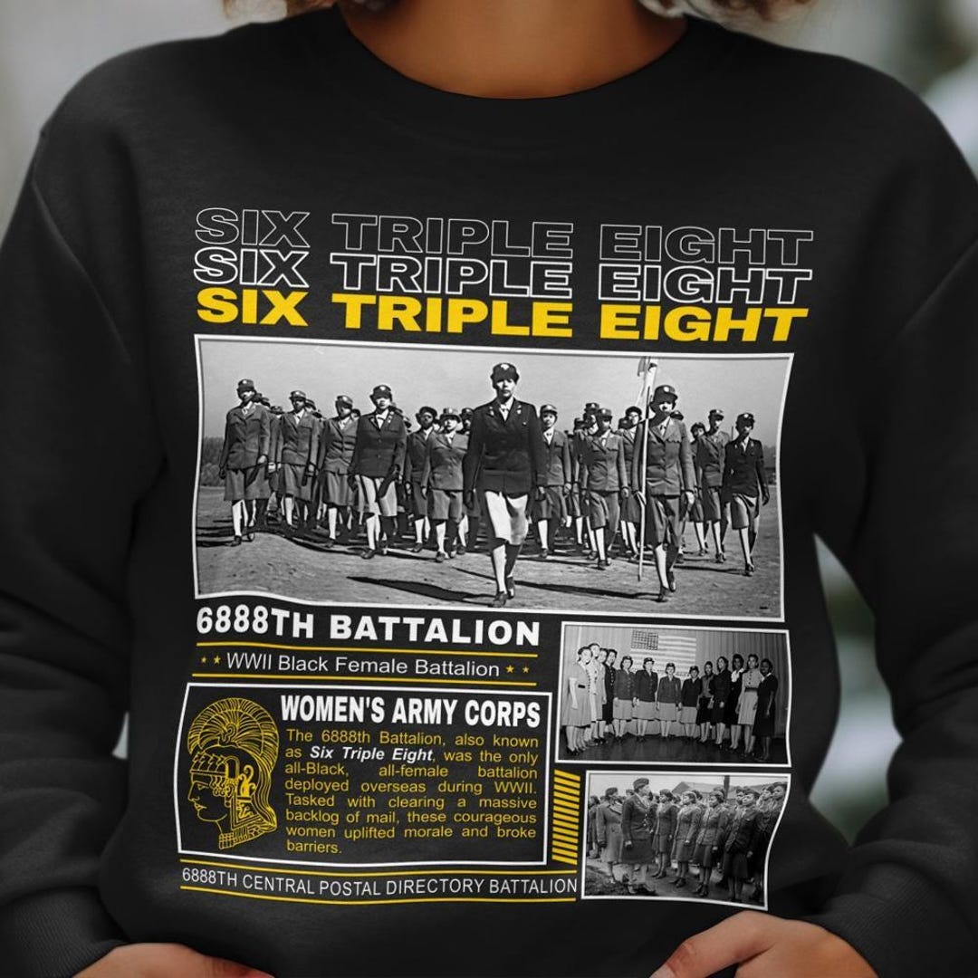 Six Triple Eight 6888th Central Postal Directory Battalion Black ...