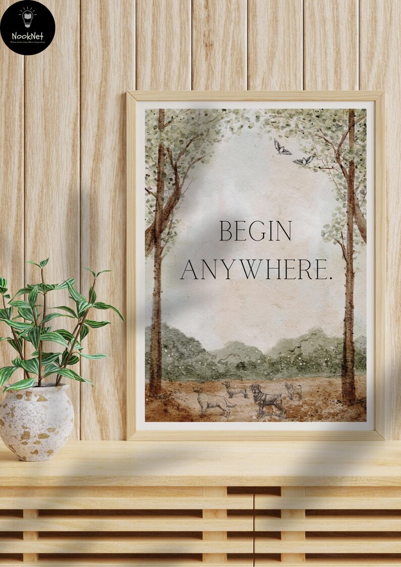 Inspirational Quote, Quote Art Print, Quote Poster, Art Deco, Printable ...