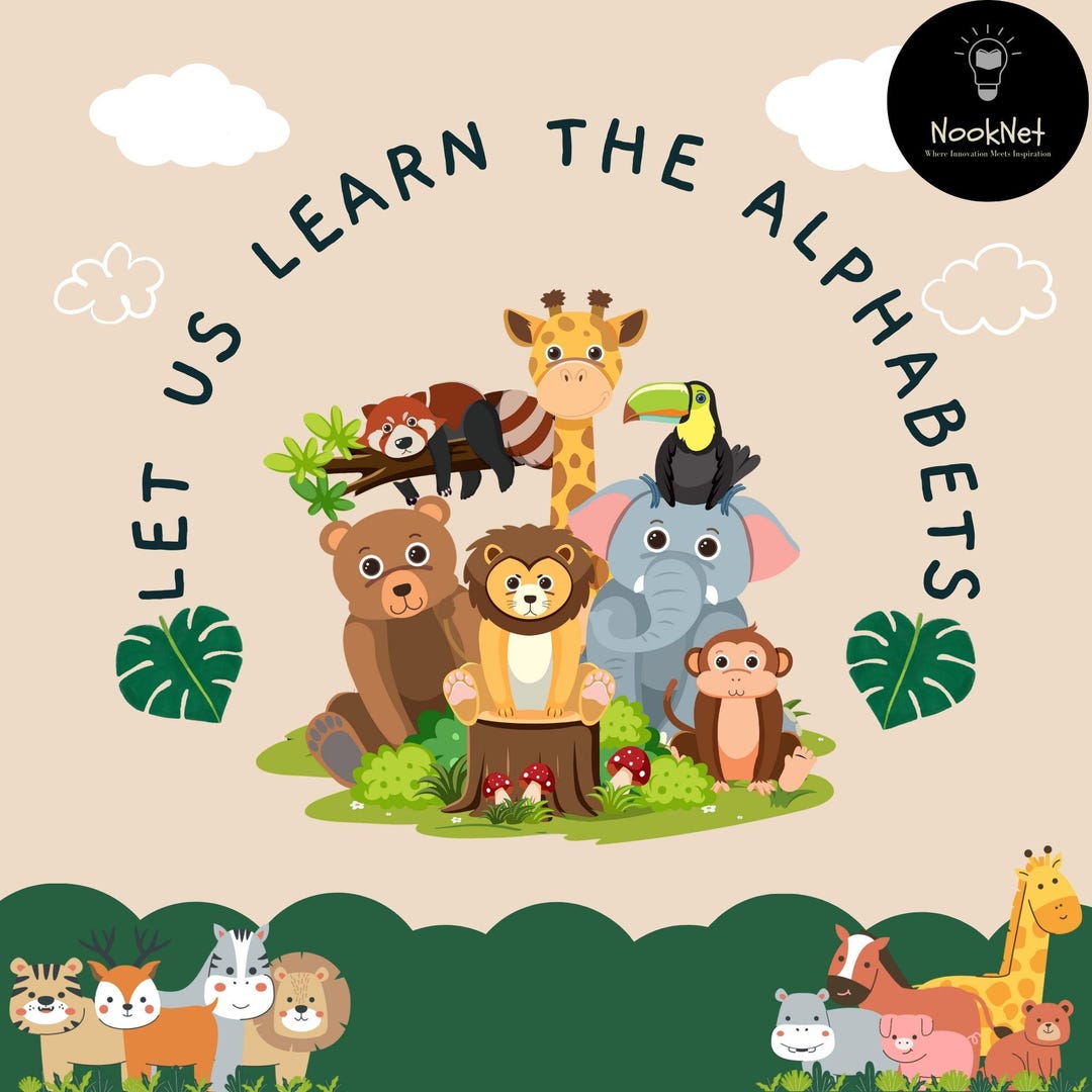 Learn the Alphabets, Kids, Story Book, Colorful, Animals, Trees, ABC ...