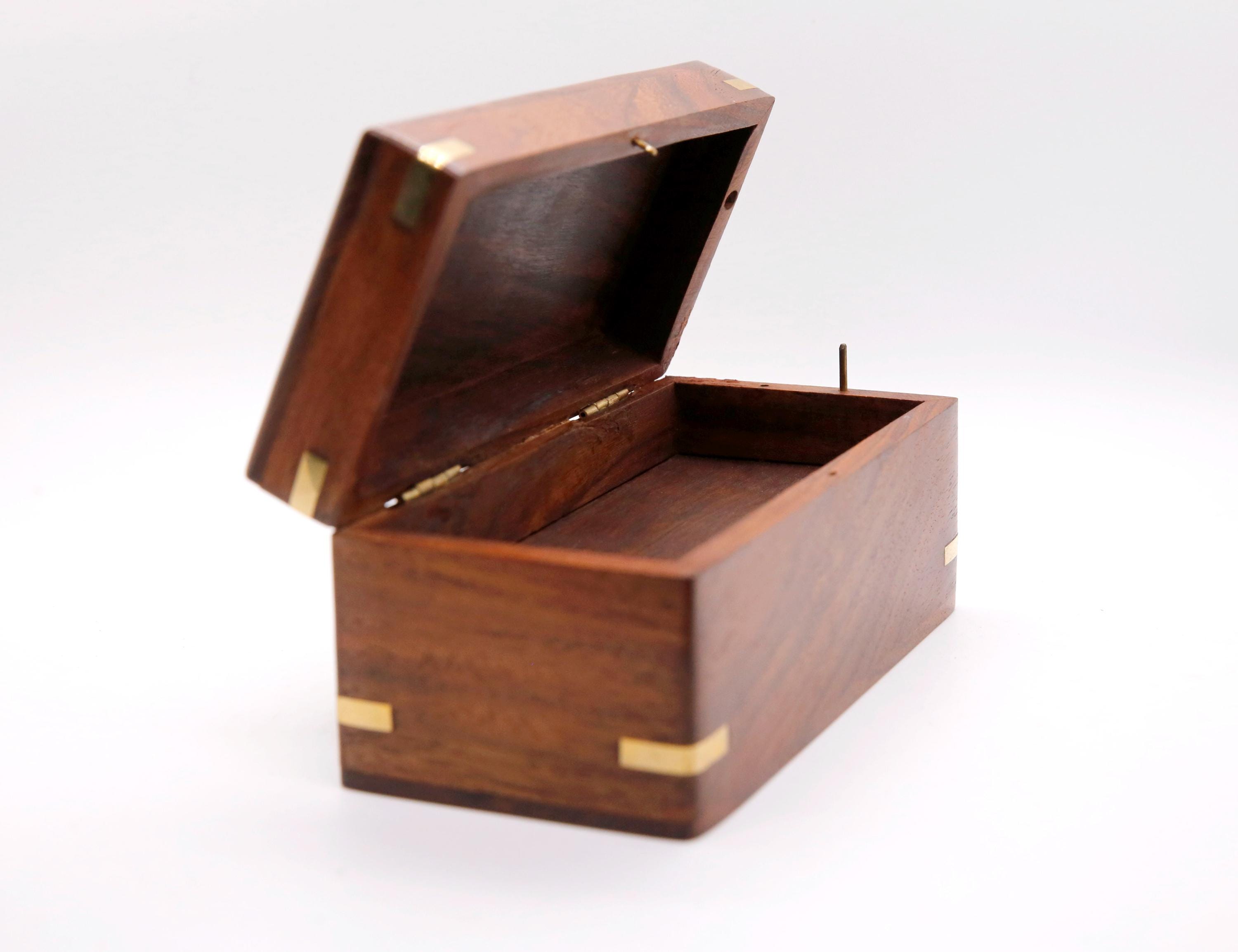 Handmade Rosewood Secret Compartment Box, Personalize in Same Price ...