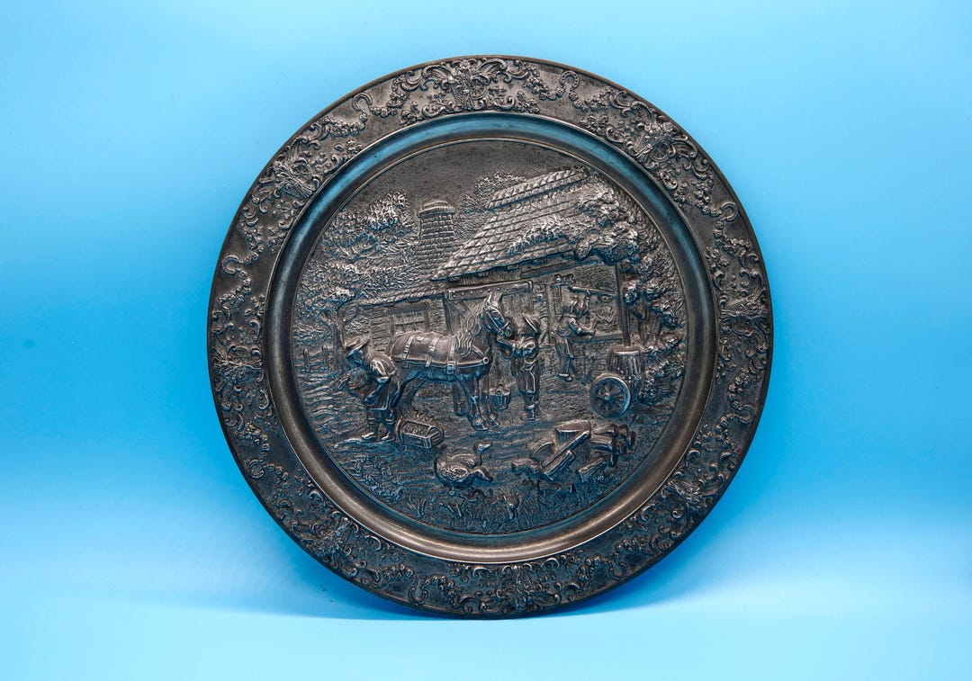 PEWTER CRAFTS Bradex Collectors Plates Complete Limited Edition Set ...