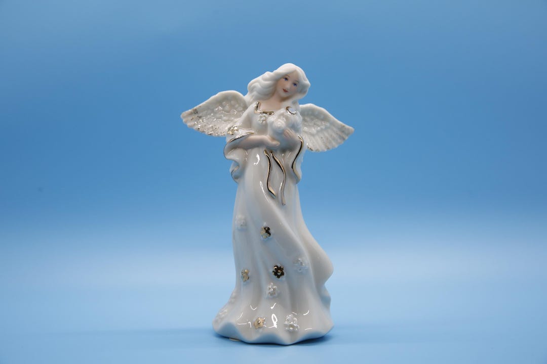 Lenox My Own Guardian Angel October Birthstone Birthday Gift Figurine ...