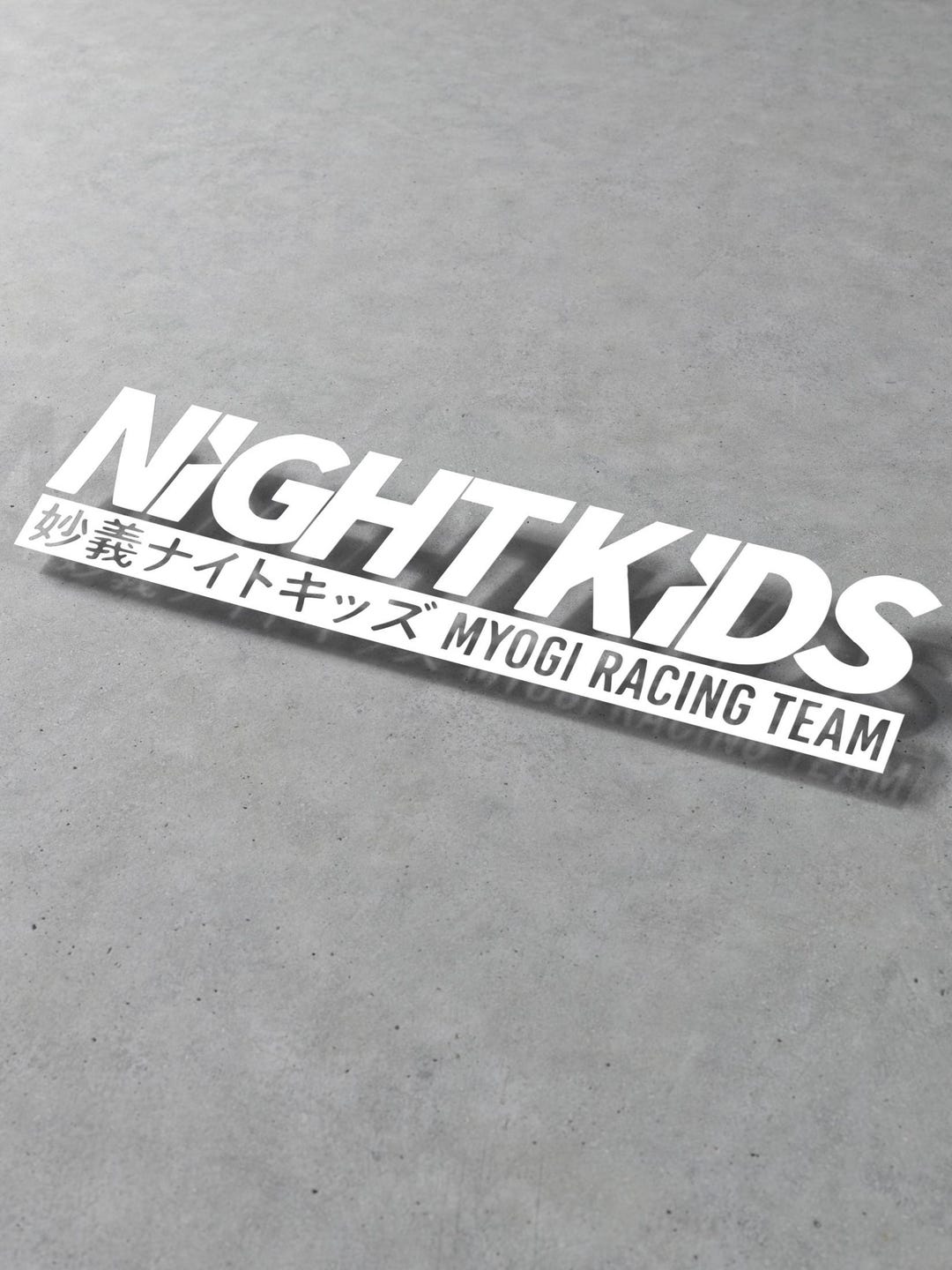 Initial-d Nightkids XL Rear Window, Lower Banner, Small Sticker ...