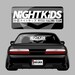 Initial-d Nightkids XL Rear Window, Lower Banner, Small Sticker ...