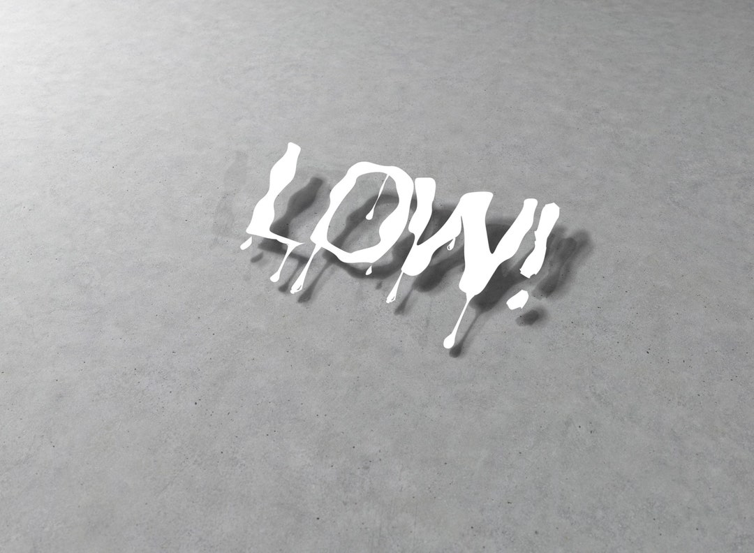 Dripping LOW Decal. Japanese JDM Car Decal, JDM Sticker - Etsy