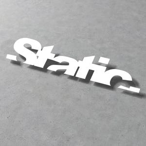 STATIC Half Sticker. Japanese JDM Car Decal, JDM Sticker, Low. - Etsy