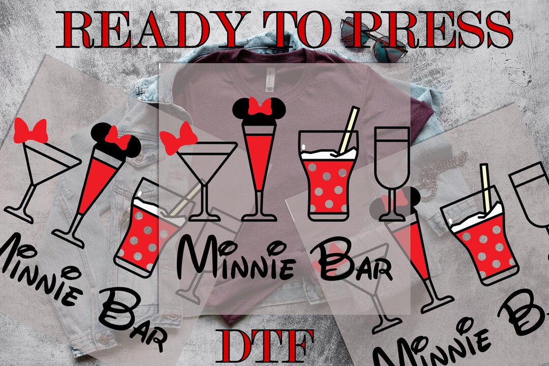 Minnie Bar DTF Transfer, Disney Minnie Bar DTF, Disney Minnie Snacks ...