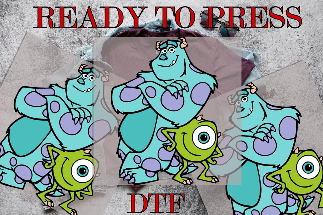 Mike and Sully DTF Transfer, Mike and Sully Disney DTF, Mike Disney ...