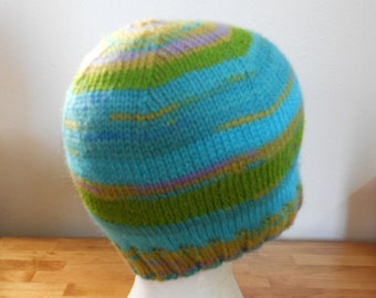 Knitted wool hat | Etsy