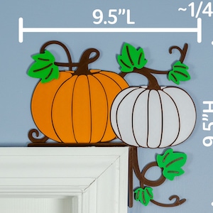 Pumpkin Door Corner Decor, Fall Decor, Holiday Decorations, Fall Leaves ...