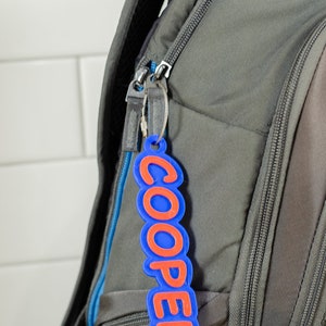 Personalized Backpack Name Keychain, Custom Bag Tag, Kids Name Tag ...
