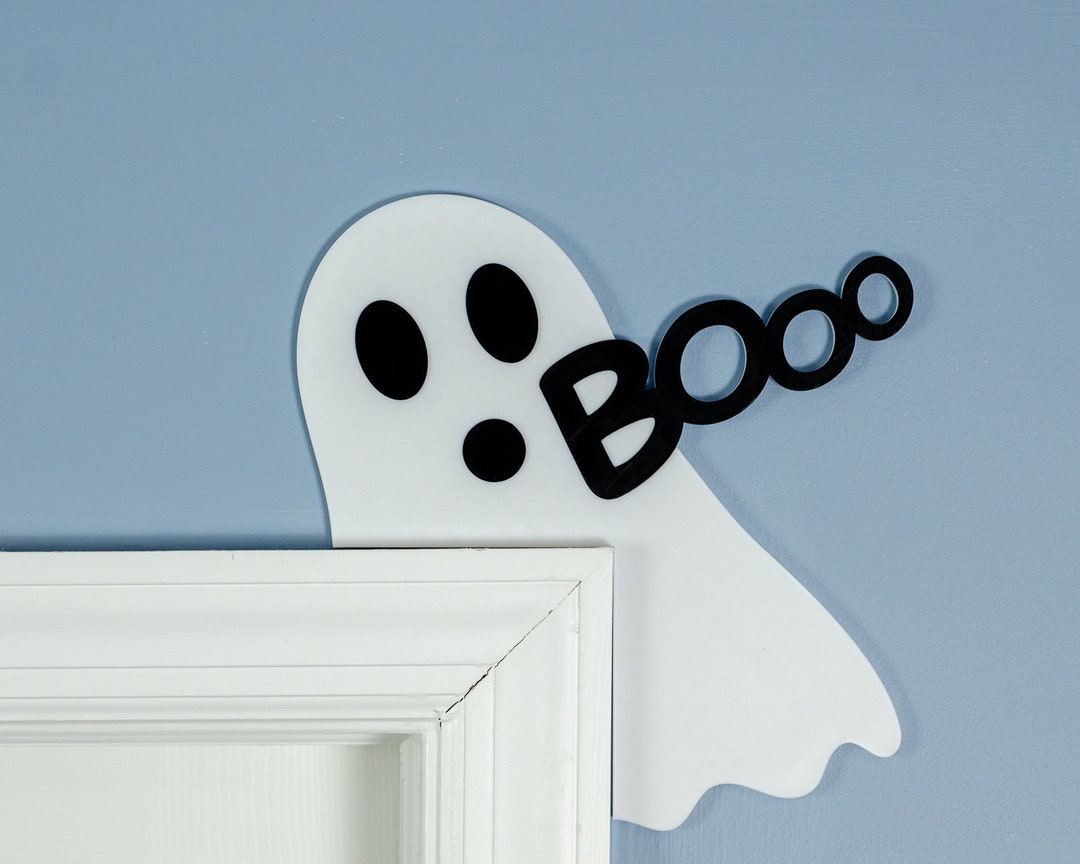 Ghost Door Corner Decor, Halloween Ghost Sign for Door Corner, Fall ...