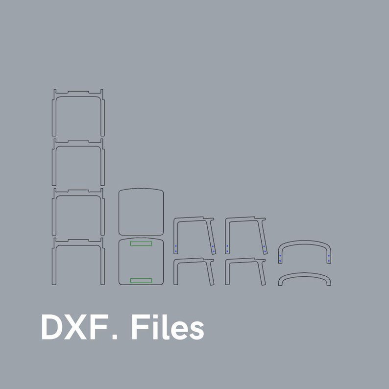 Plywood Chair CNC Plans - DXF File for Router Cutting - DIY Modern ...