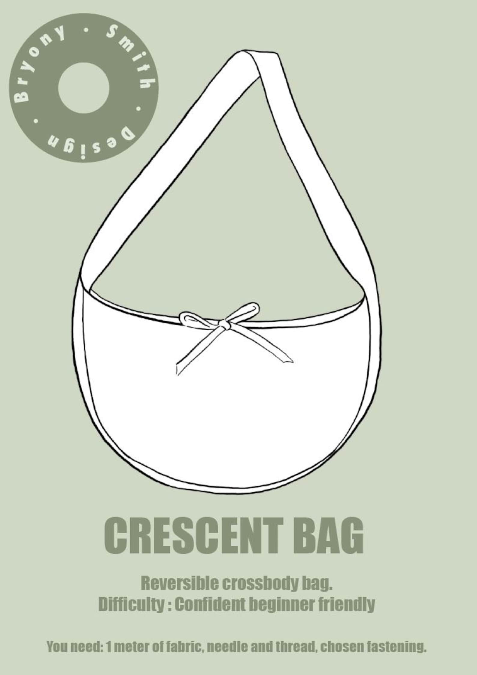 Crescent Bag PDF Sewing Pattern - Etsy