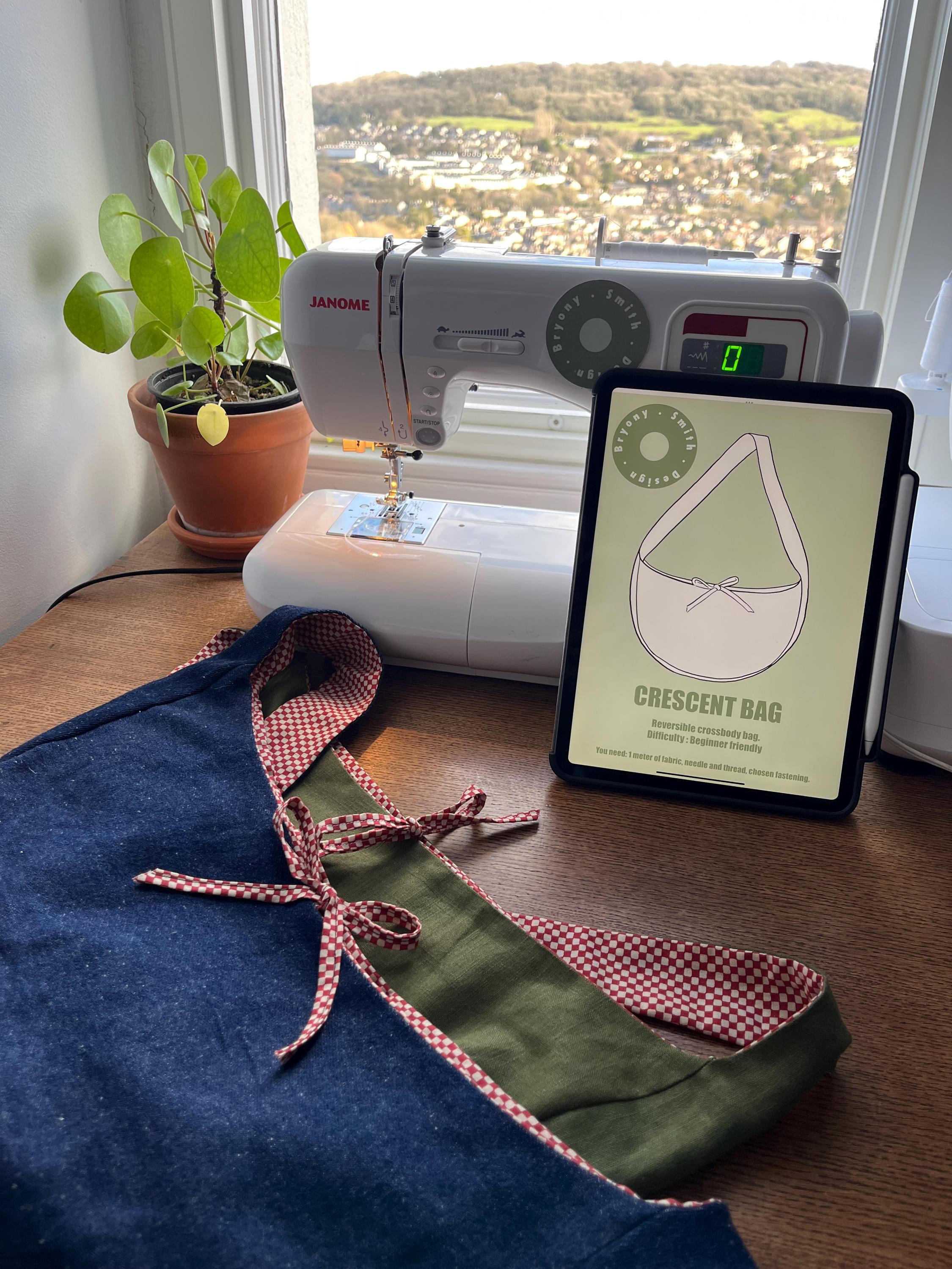 Crescent Bag PDF Sewing Pattern - Etsy