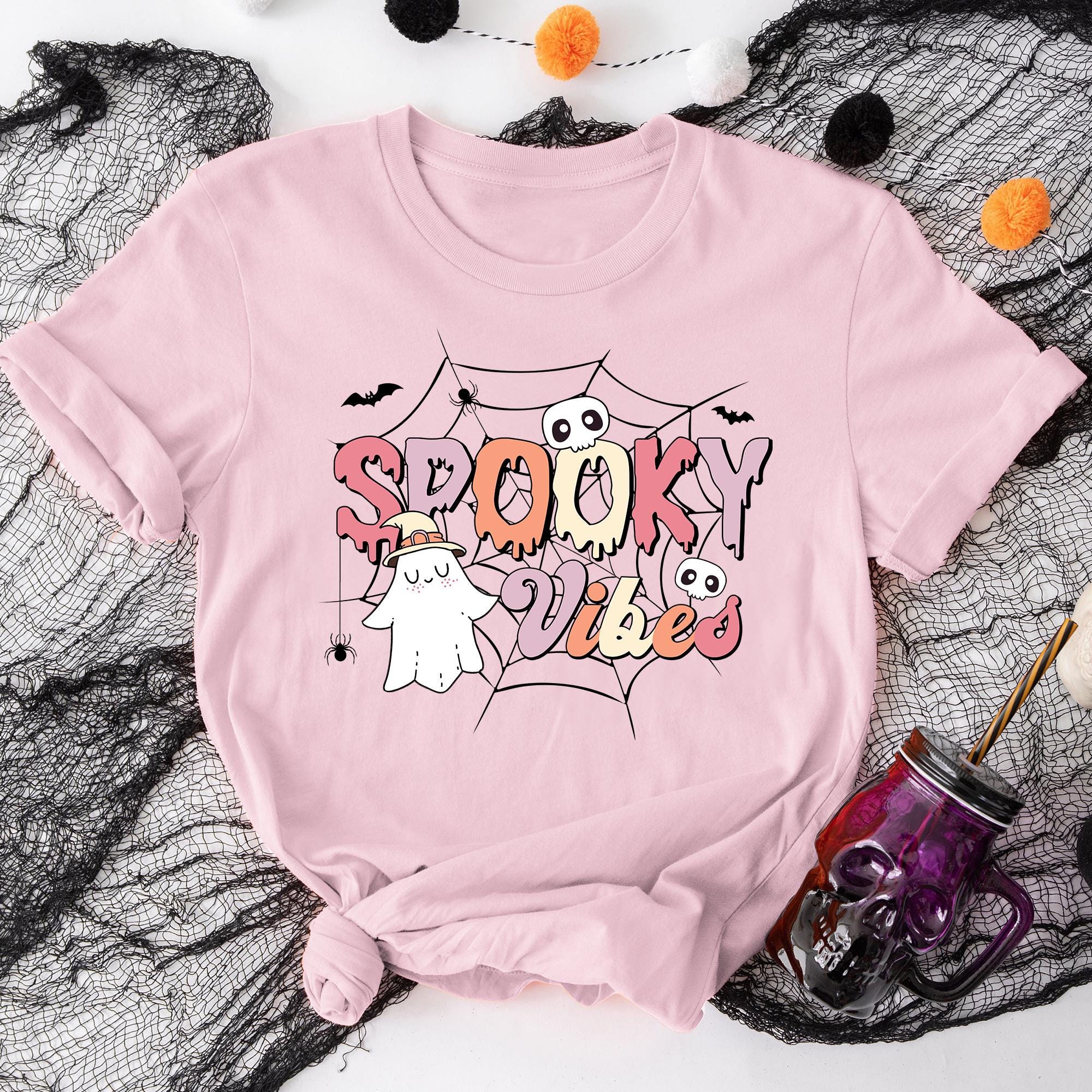 Retro Halloween Png Bundle, Halloween Png, Ghost Png, Hippie Png, Retro ...