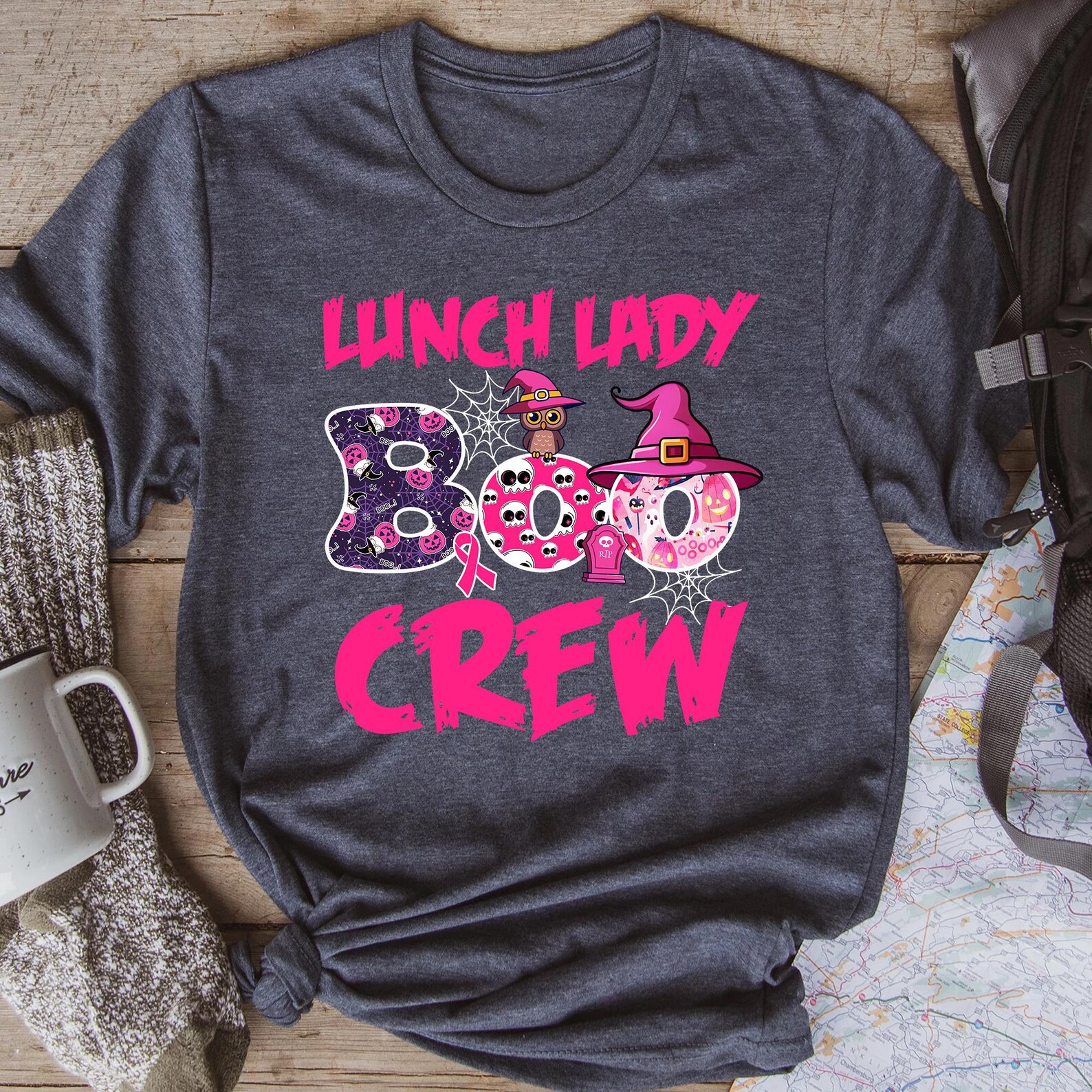 Halloween Lunch Lady PNG Bundle, Spooky Lunch Lady Squad PNG, Cafeteria ...