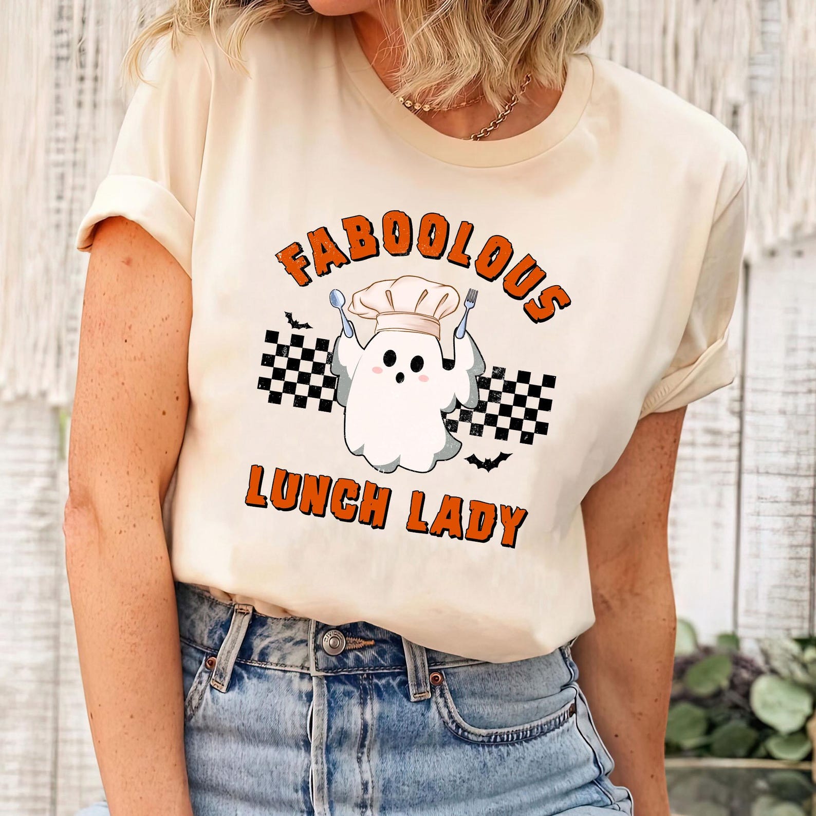 Halloween Lunch Lady PNG Bundle, Spooky Lunch Lady Squad PNG, Cafeteria ...